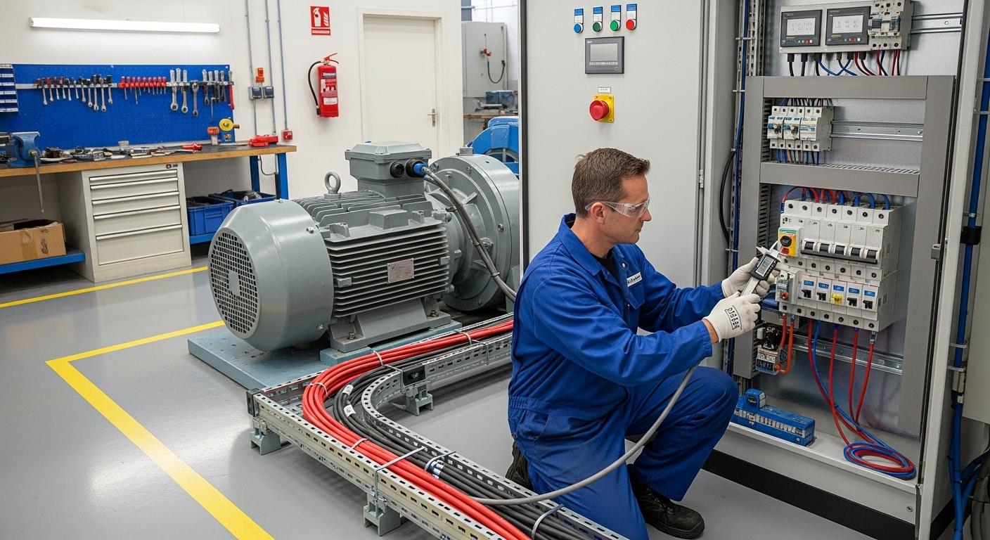 Comment réaliser le calcul de l'intensité en triphasé 400V